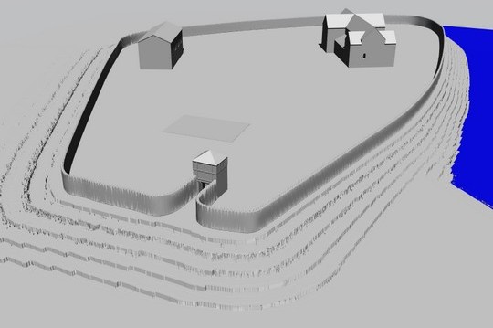 Erstes 3D Modell der ottonischen Pfalz Trebur - Tribur.de